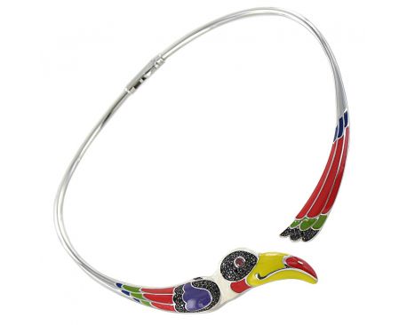 Collier torque argent oxydes Una Storia - CL12144 - CL12144